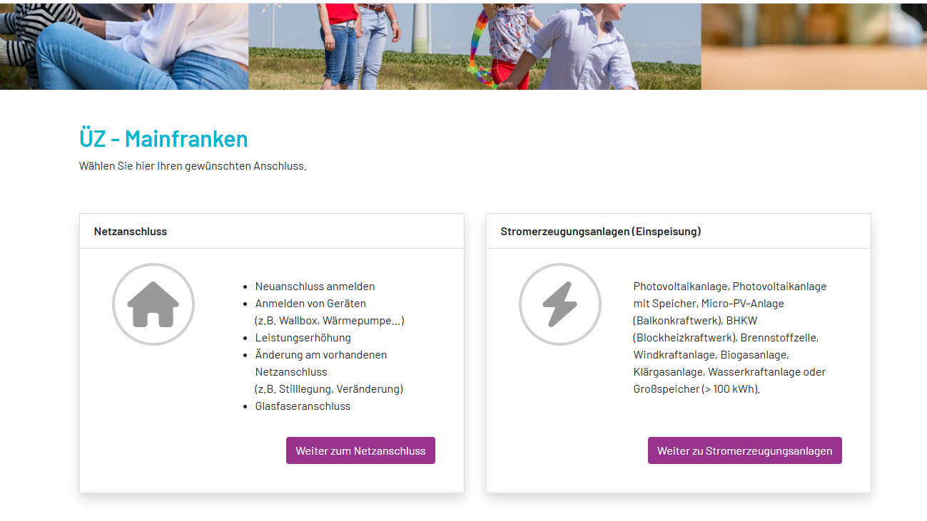 Eigenstromerzeuger - Stromnetz - ÜZ Mainfranken